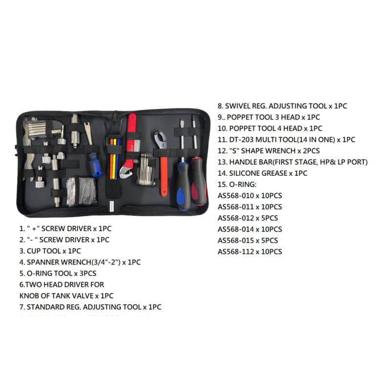 Scuba service tool kit - Sopras Tek