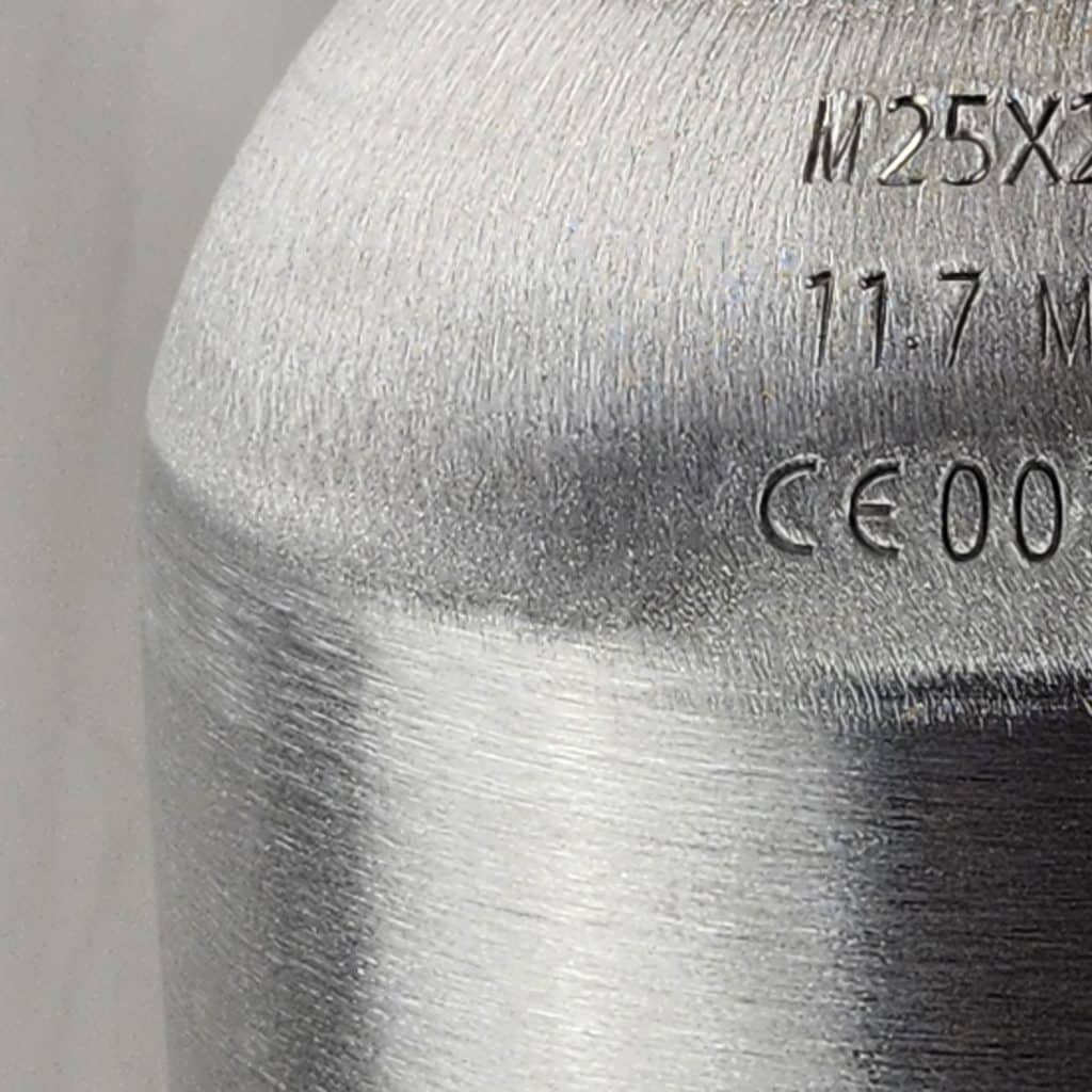 Aluminium diving tank CE S80 and S63 - Sopras Tek